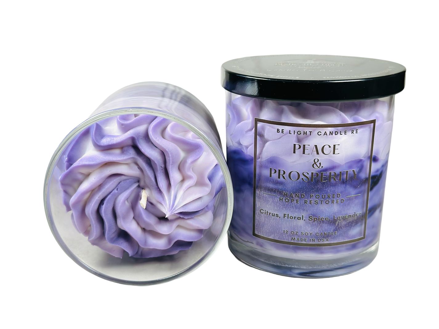 Be Light Candle RE: Peace & Prosperity- Scented Candle